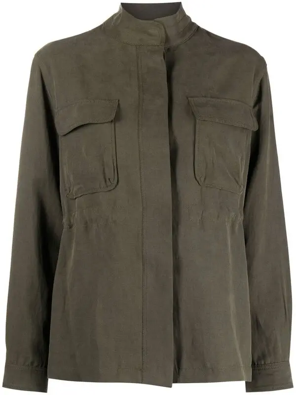 Woolrich Concealed-fastening Fitted Jacket
