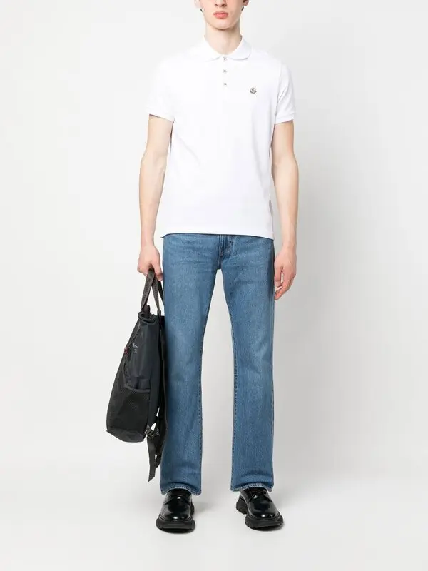 Moncler Logo-patch Polo Shirt