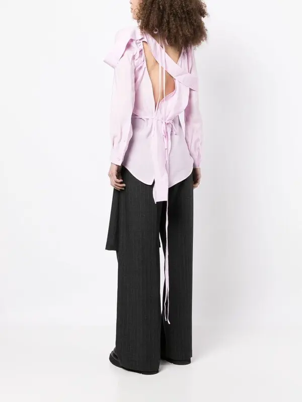 PUSHBUTTON Asymmetric Button-up Shirt