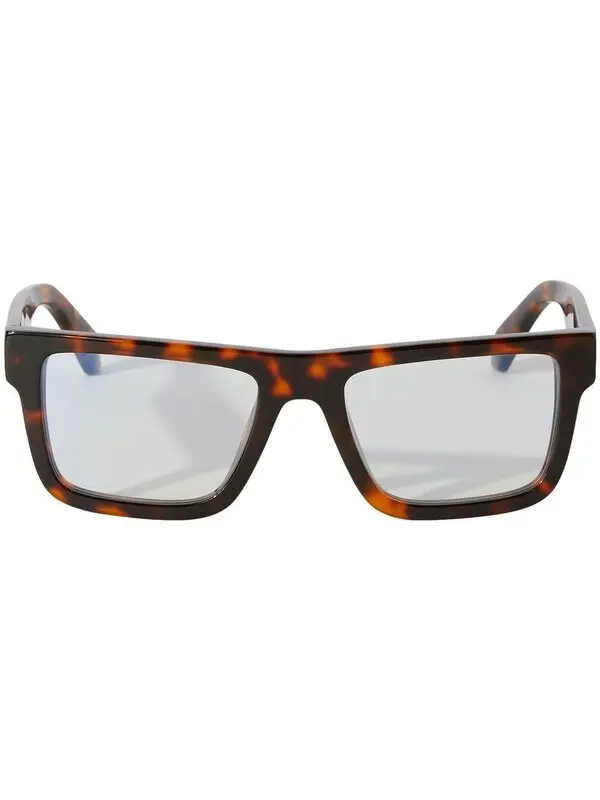 Off-White Square-frame Optical Glasses - Brown