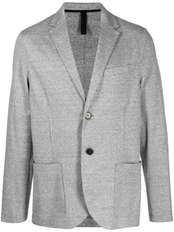 Harris Wharf London Notched-lapels Single-breasted Blazer - Grey