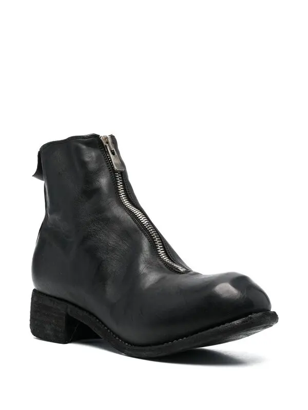 Guidi Zip-up Ankle Boots - Black