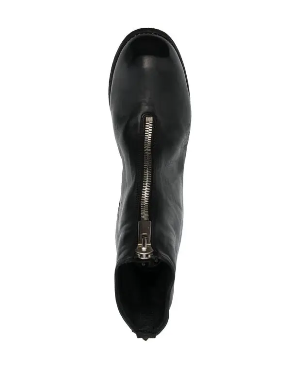 Guidi Zip-up Ankle Boots - Black