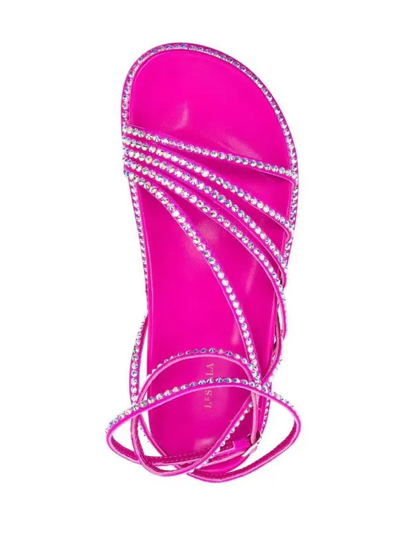 LE SILLA Crystal-embellished Sandals - Pink