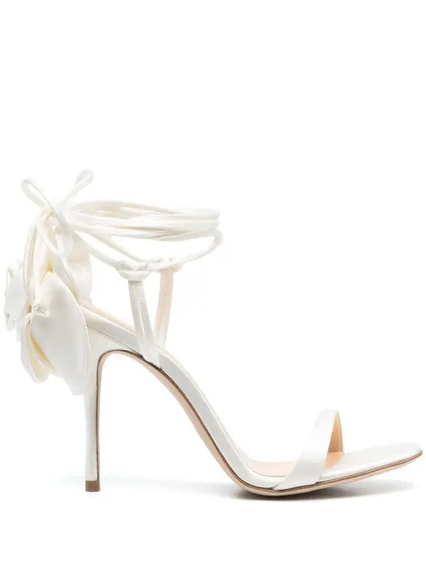 Magda Butrym 105mm Flower Satin Sandals