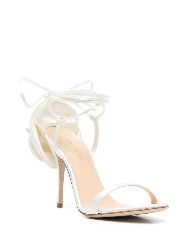 Magda Butrym 105mm Flower Satin Sandals
