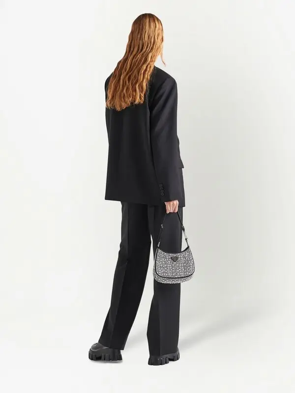 Prada Triangle-logo Trousers - Black