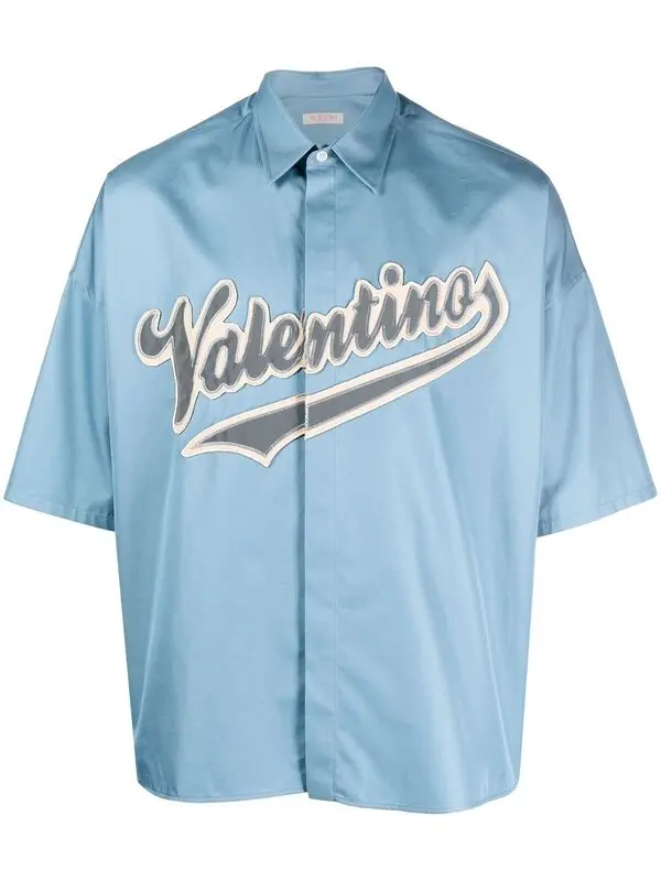 Valentino Garavani Logo-patch Bowling Shirt