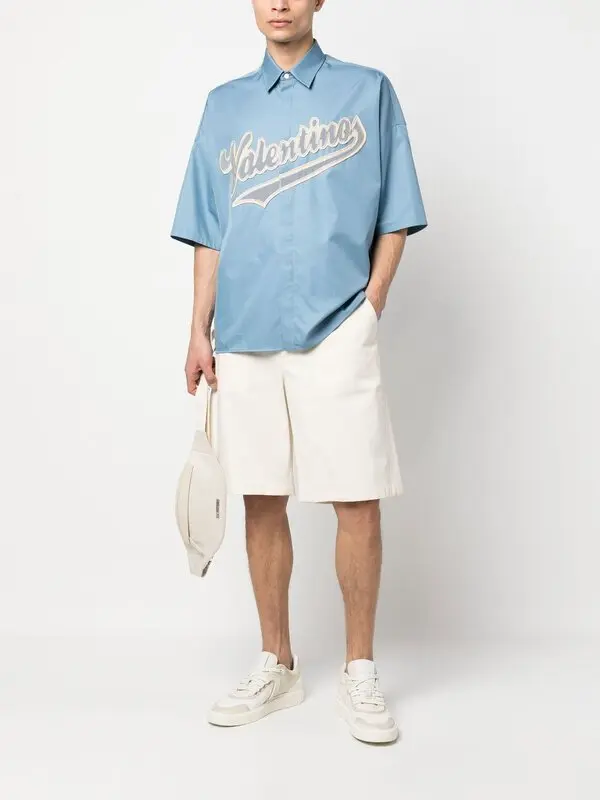 Valentino Garavani Logo-patch Bowling Shirt