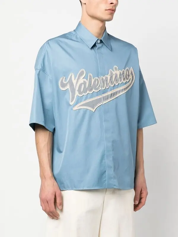 Valentino Garavani Logo-patch Bowling Shirt