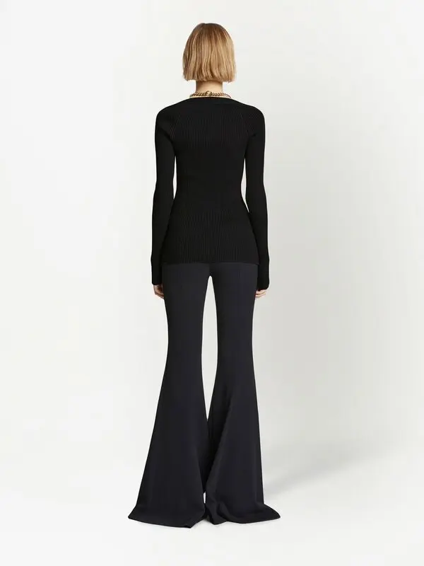 Proenza Schouler Chain-detail Ribbed-knit Jumper