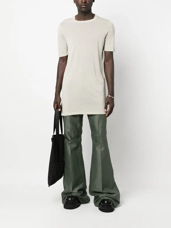 Rick Owens Crew Neck Long-length T-shirt - Neutrals