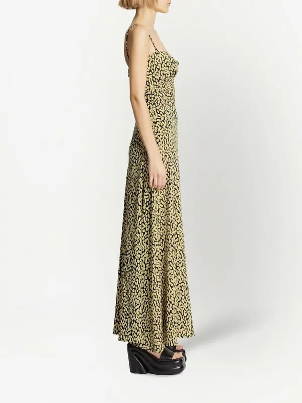 Proenza Schouler Leopard-print Tank Maxi Dress - Black
