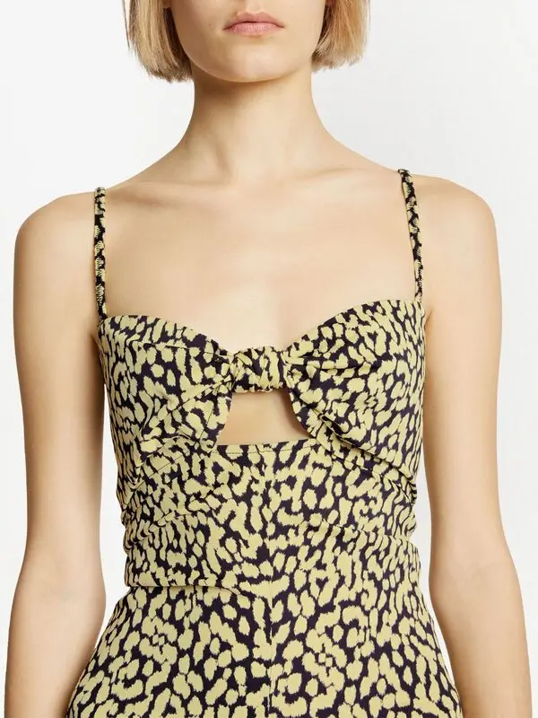 Proenza Schouler Leopard-print Tank Maxi Dress - Black
