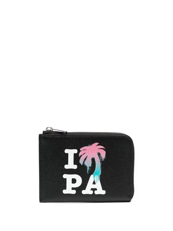 Palm Angels I Love Pa Coin Purse - Black
