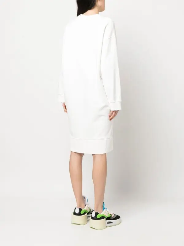 MAISON MARGIELA Logo Print Sweatshirt Dress
