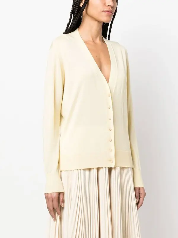 JIL SANDER Fine-knit V-neck Cardigan