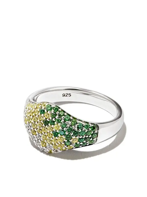 Tom Wood Crystal-embellished Ring - Silver