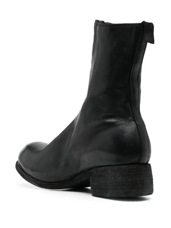 Guidi Front-zip Leather Boots