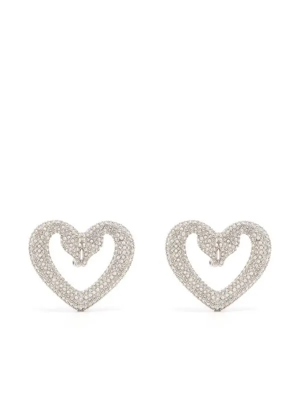 SWAROVSKI Una Crystal-embellished Clip Earrings - Silver