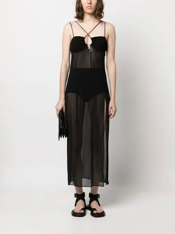 Patrizia Pepe Abito Sottoveste Midi Dress