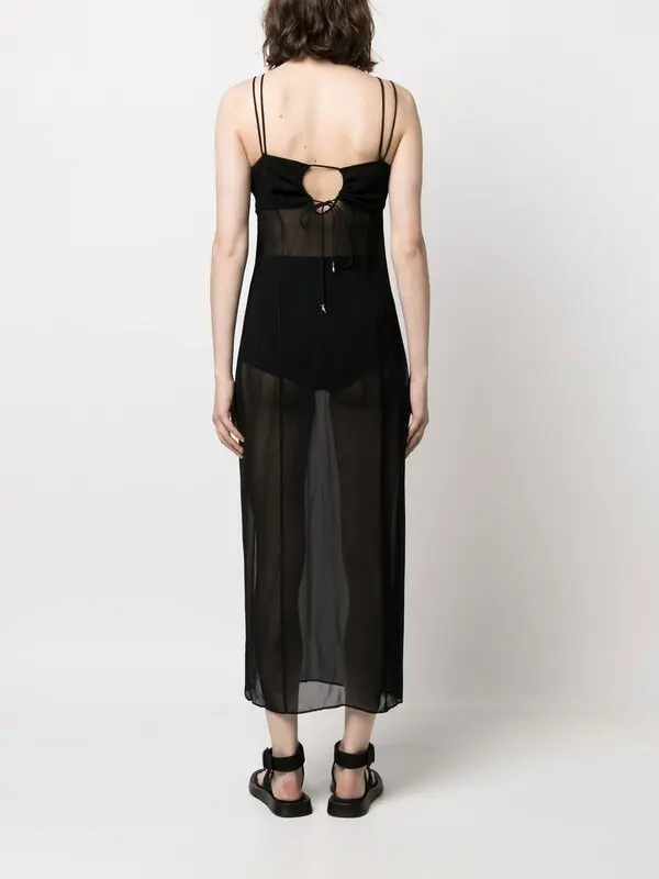 Patrizia Pepe Abito Sottoveste Midi Dress