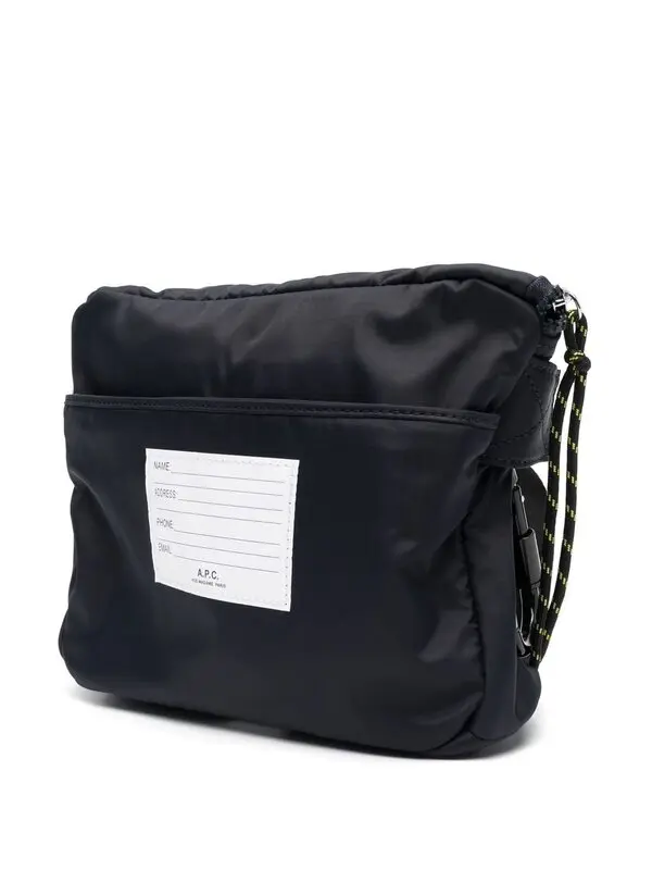 A.p.c. Logo-patch Belt Bag - Blue
