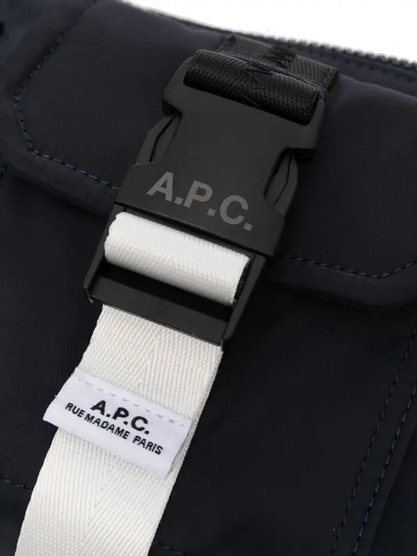 A.p.c. Logo-patch Belt Bag - Blue