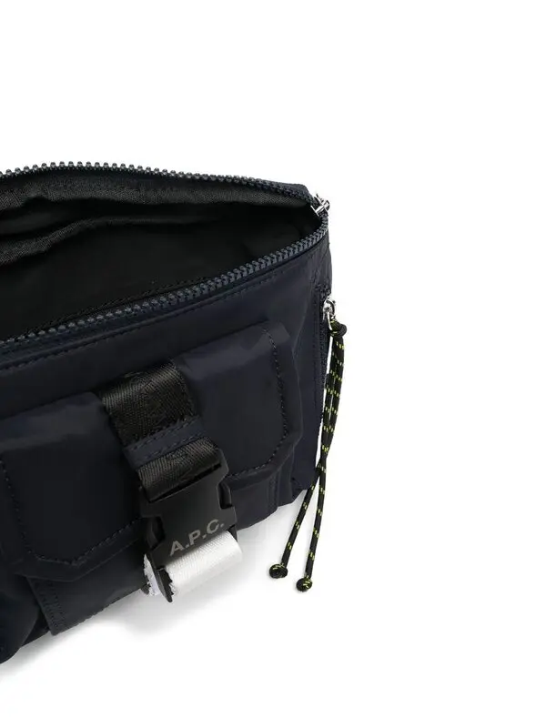 A.p.c. Logo-patch Belt Bag - Blue