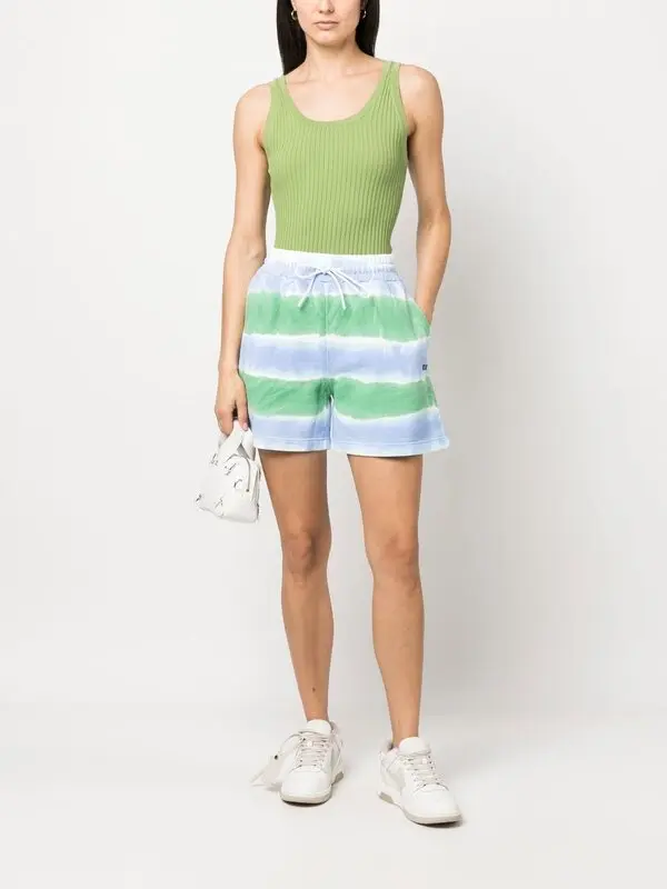 MSGM Stripe-pattern Drawstring Shorts