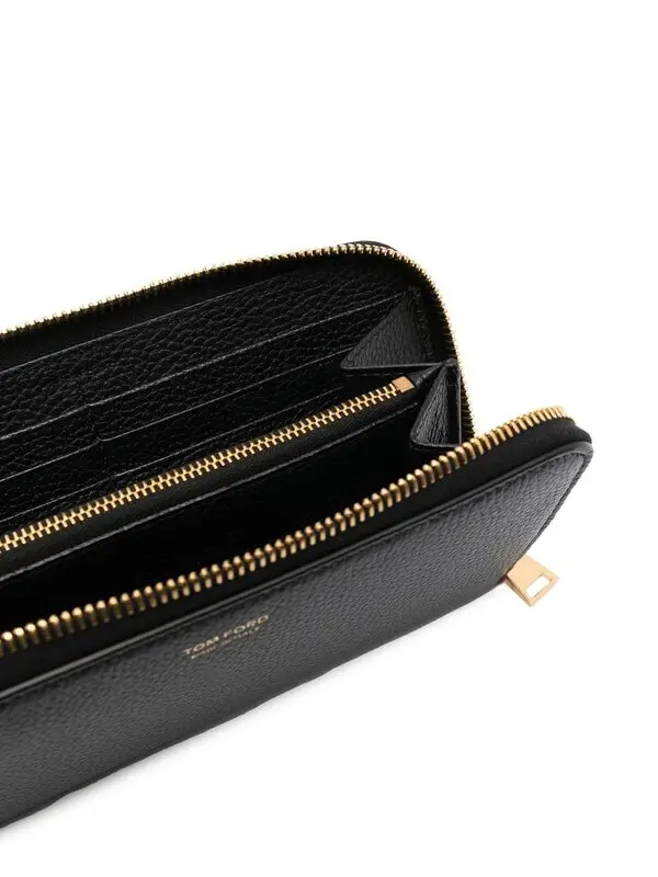 TOM FORD Grained-leather Logo-print Wallet
