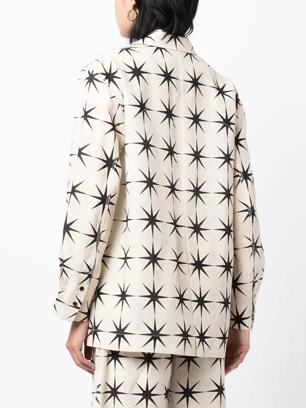 JNBY Printed Linen Blazer