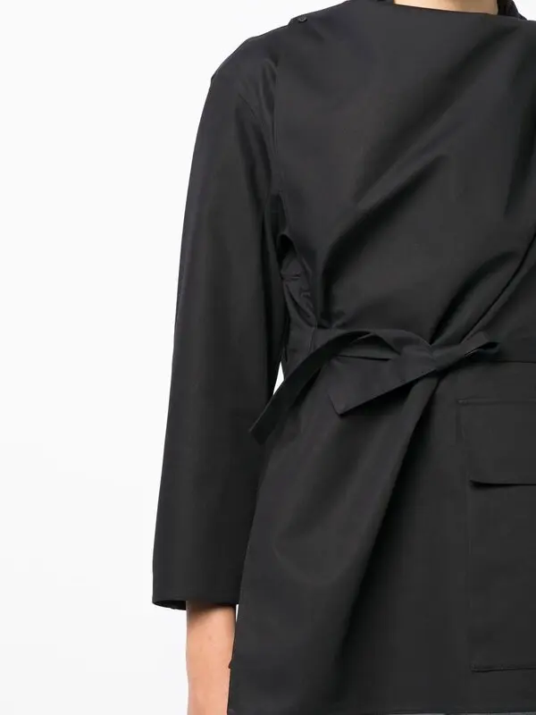 JNBY Asymmetrical Layered Tie-waist Jacket