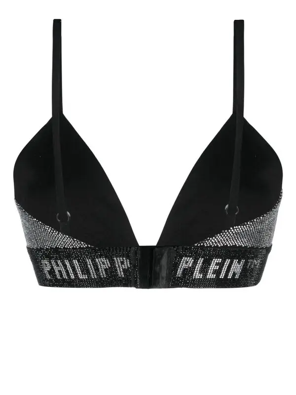Philipp Plein Rhinestone Embellished Bra