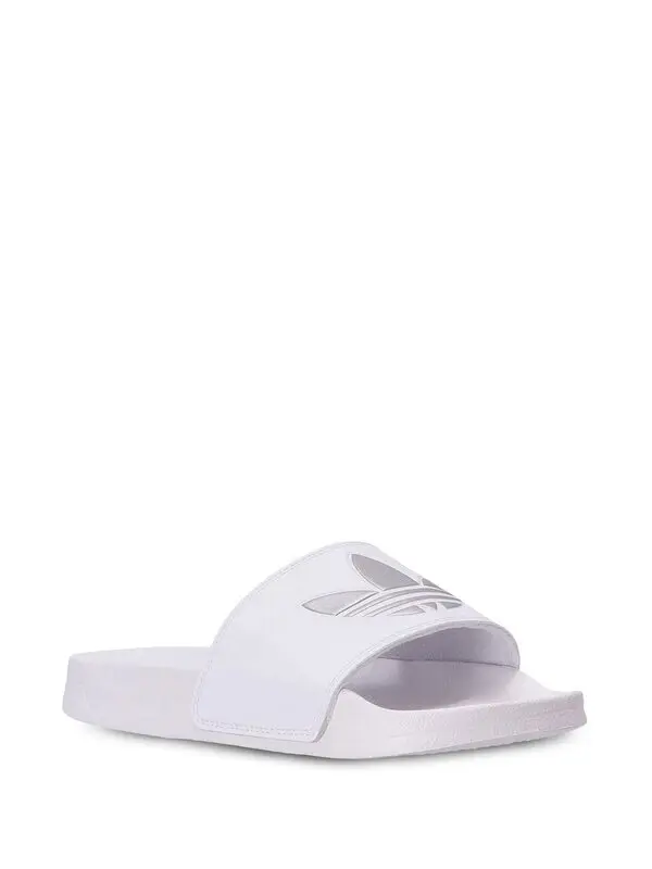 Adidas Adilette Lite Trefoil-logo Slides - White