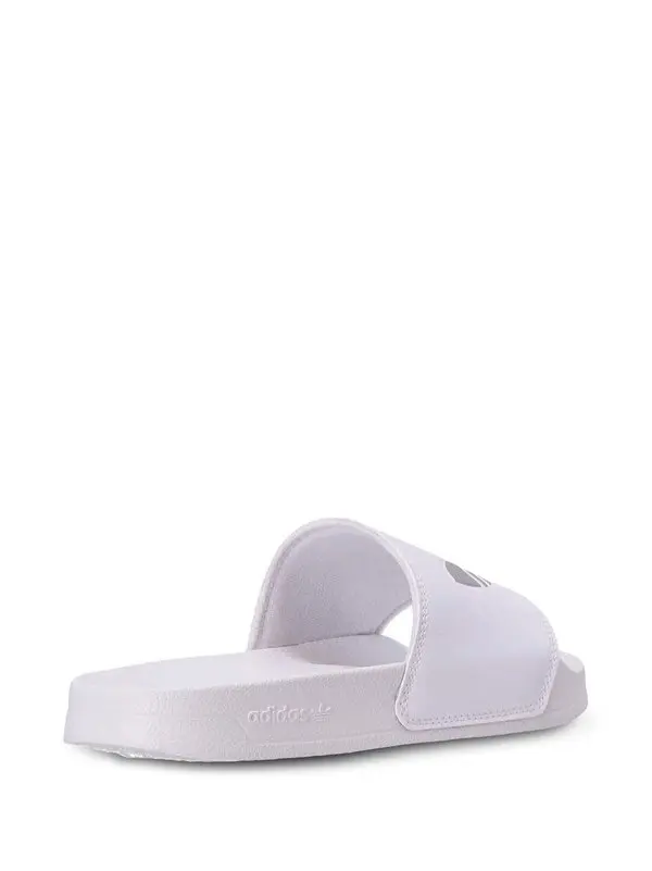 Adidas Adilette Lite Trefoil-logo Slides - White