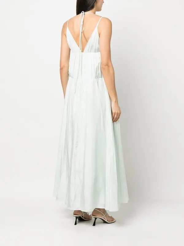 JOSEPH V-neck Long Dress - Green