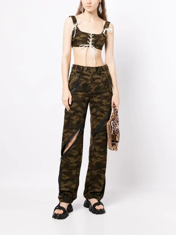 Monse Camouflage Zip-detail Trousers