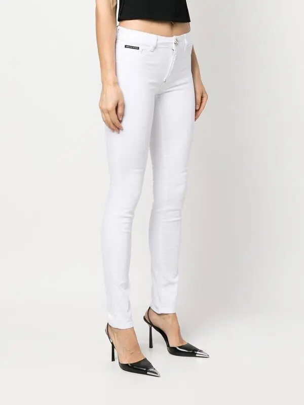 Philipp Plein Skinny-cut Denim Jeans - White