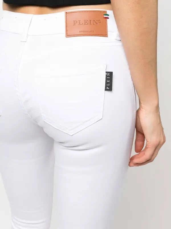 Philipp Plein Skinny-cut Denim Jeans - White