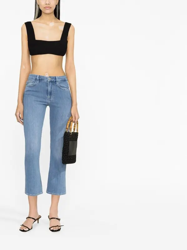 PATOU Square-neck Crop Top