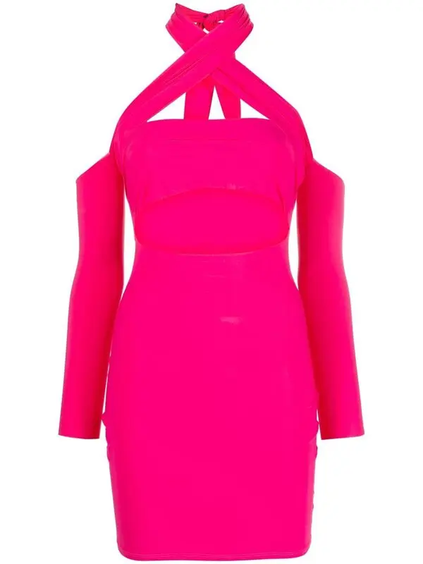 AMAZUIN Cut-out Mini Dress