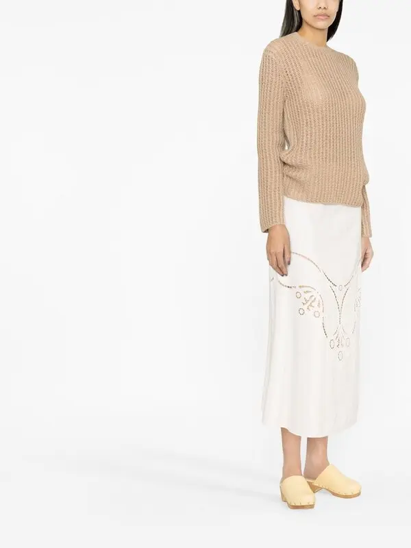 Chloé Crew-neck Waffle-knit Jumper