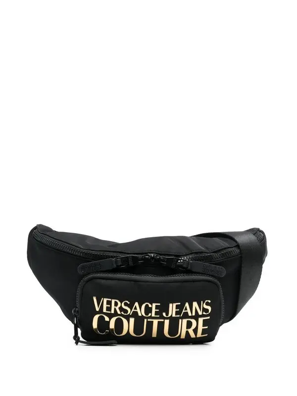 Versace Logo-print Belt Bag - Black