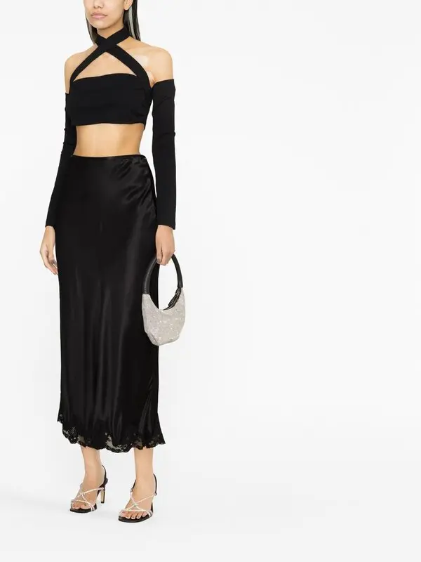 Dolce & Gabbana Cross-strap Cut-out Top - Black