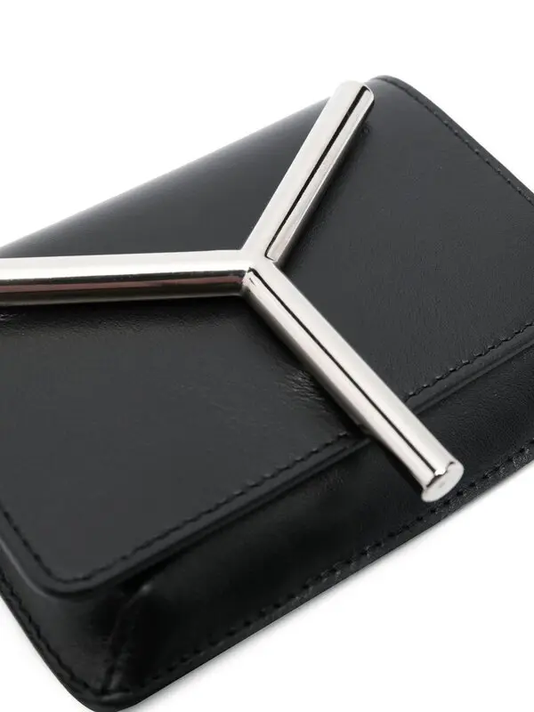 Y/project Logo-plaque Crossbody Bag - Black
