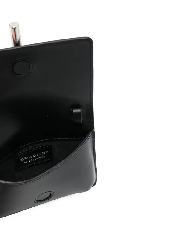 Y/project Logo-plaque Crossbody Bag - Black