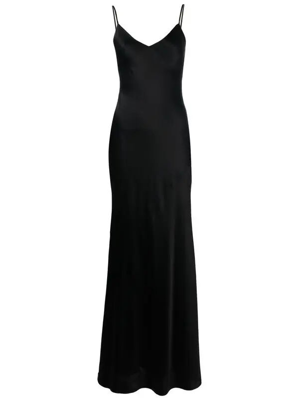 L'Agence Silk Maxi Slip Dress