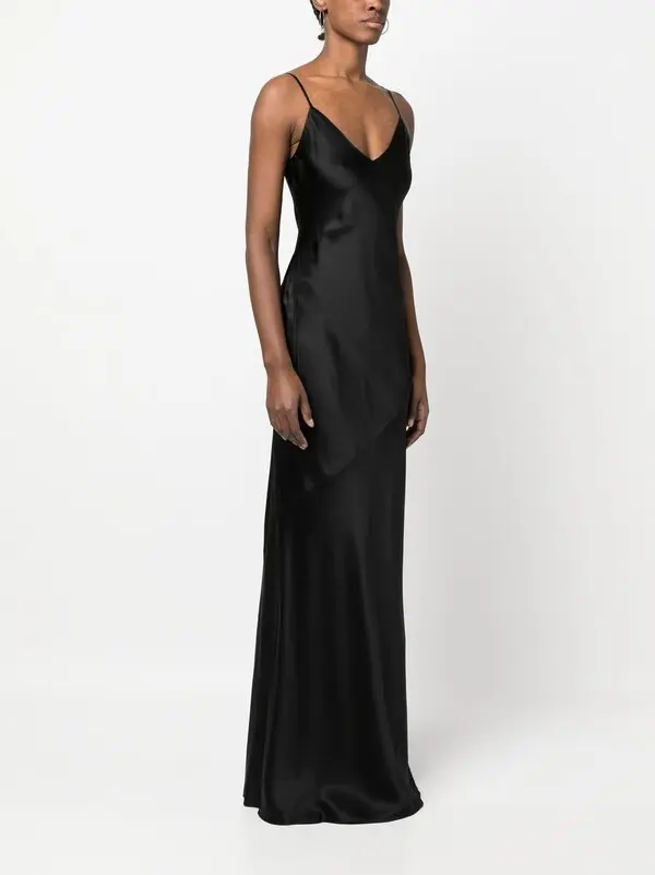 L'Agence Silk Maxi Slip Dress