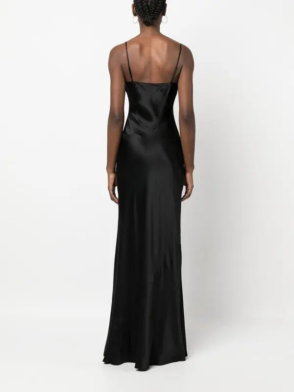 L'Agence Silk Maxi Slip Dress